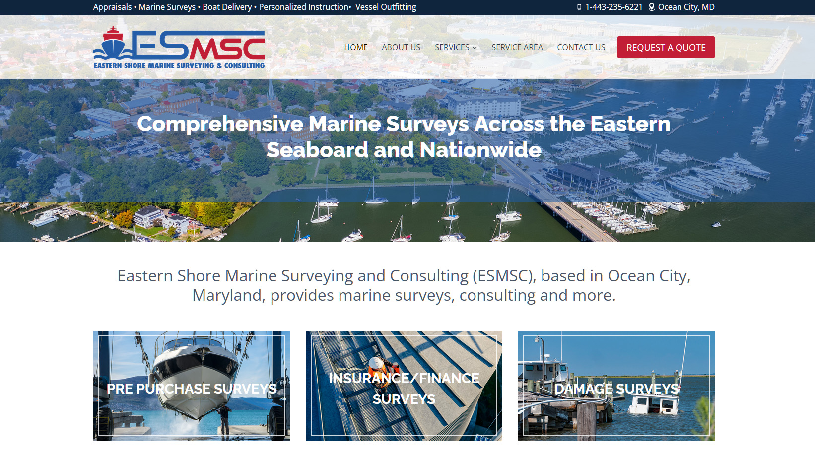 Eastern Shore Marine Surveying and Consulting - Bublitz Creative